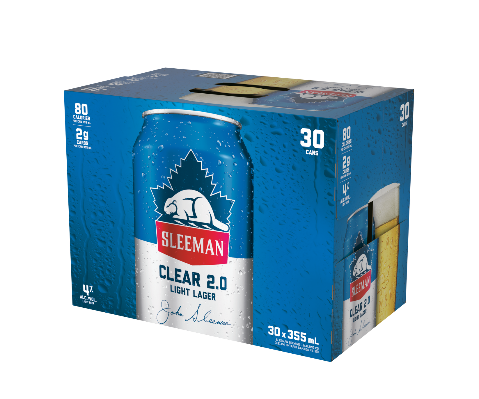 Sleeman Clear 2.0 Light Lager – Sleeman Retail Store & Taproom